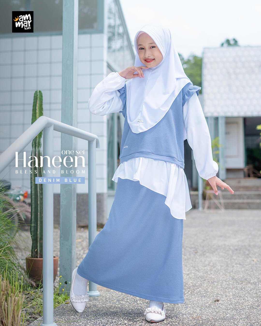Baju Setelan Anak Perempuan - Haneen One Set Denim Baju Setelan Anak Perempuan - Haneen One Set Denim